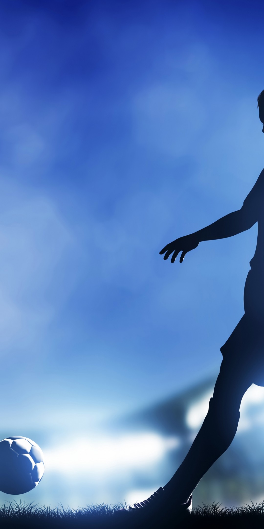 Football Soccer Player Kick Wallpaper - 1080x2160 Resolution