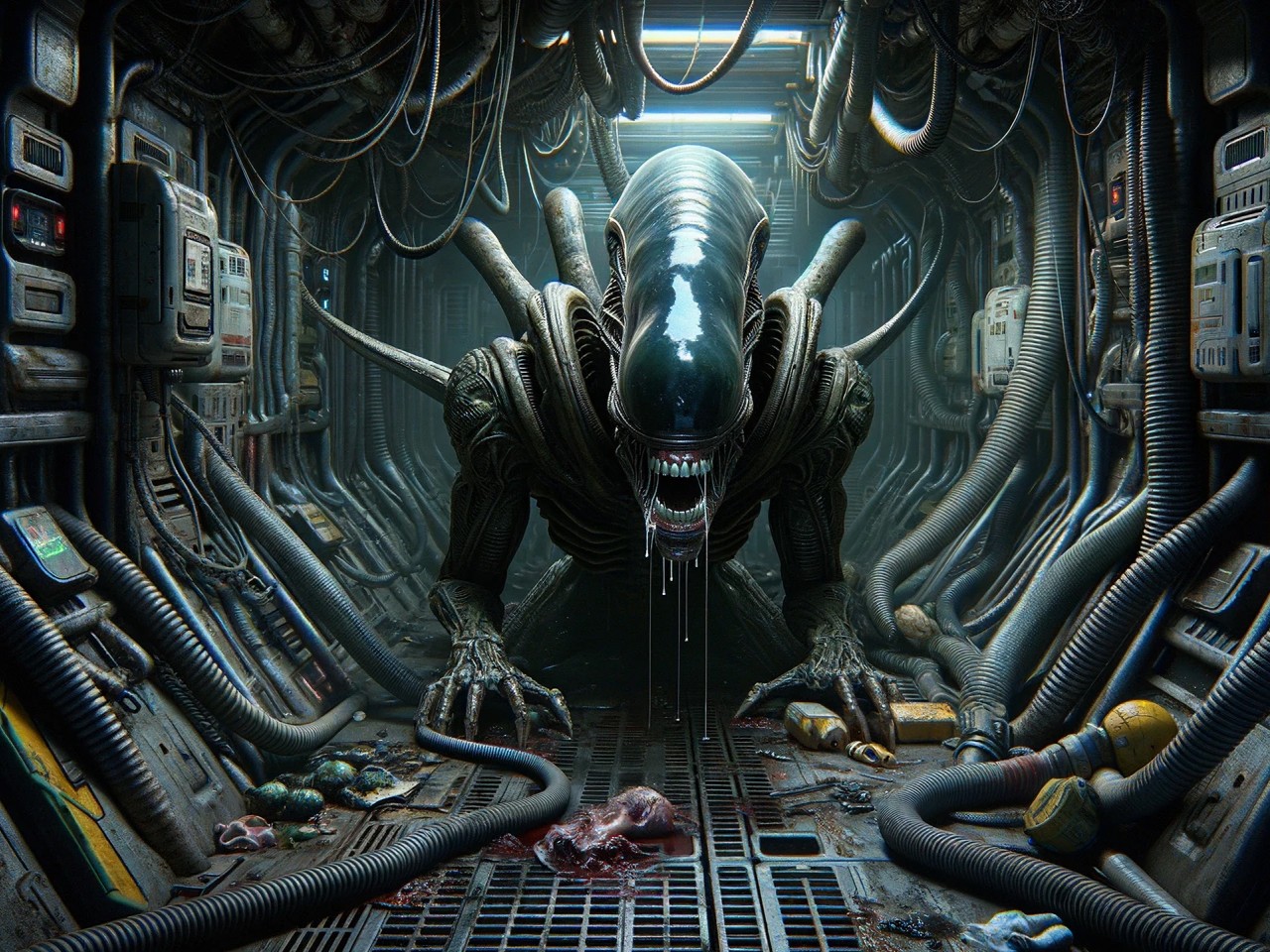 Alien Romulus Xenomorph Concept Art Wallpaper - 1280x960