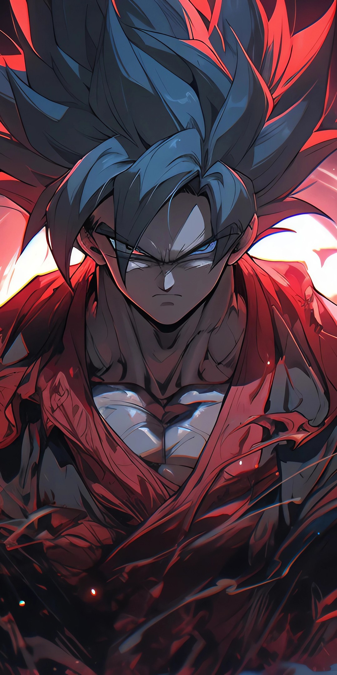 1080x2160 Super Saiyan Goku Fan Art Wallpaper