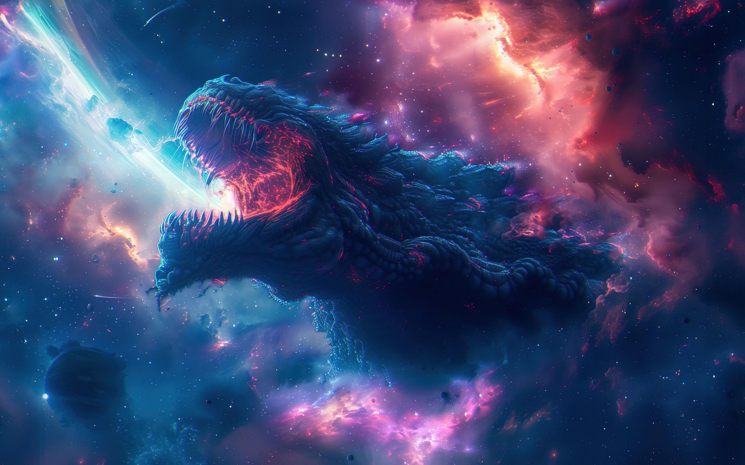Kaiju Monster Godzilla Ai Art Wallpaper - 2880x1800 Resolution