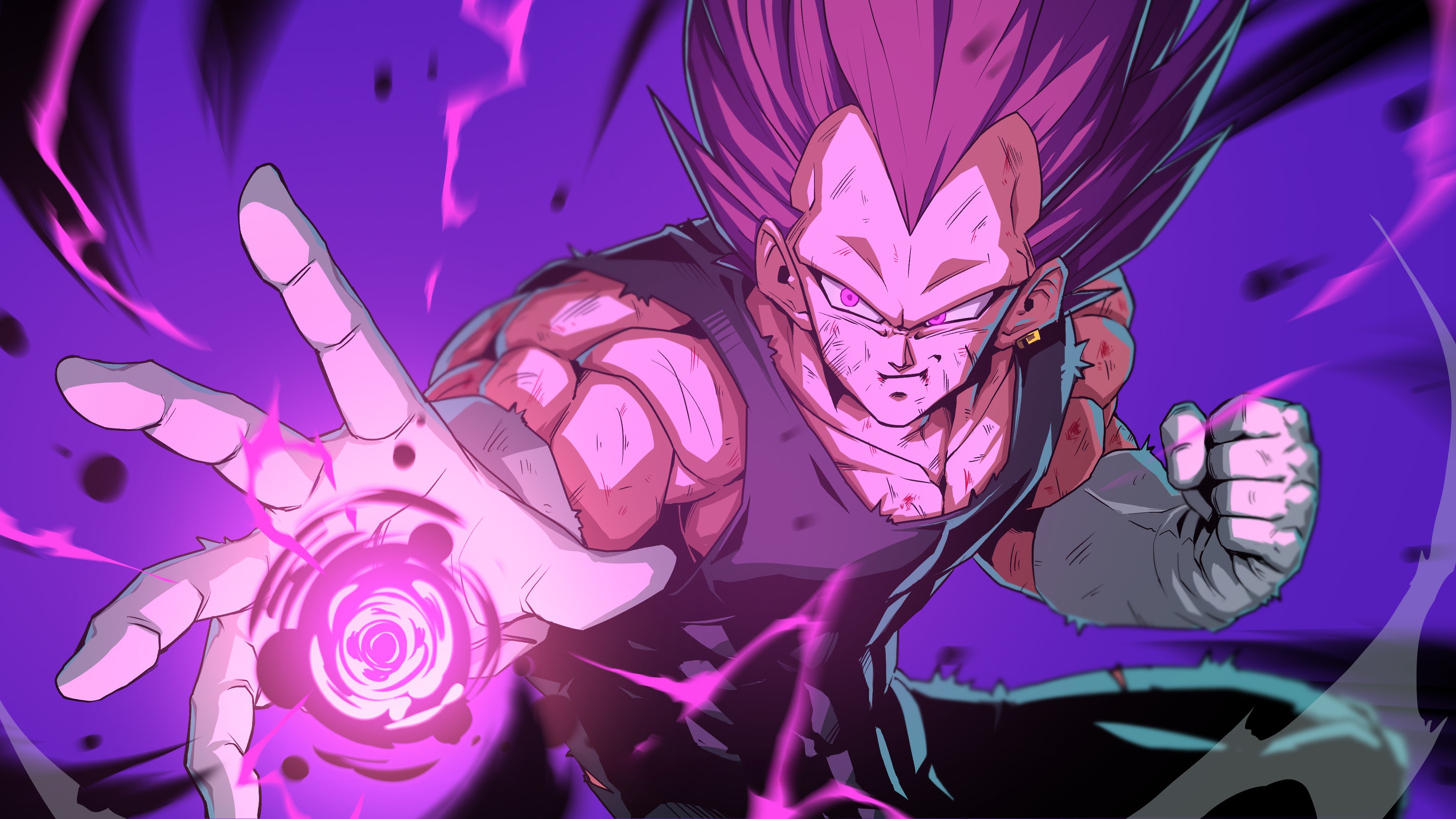 Vegeta Dragon Ball Z Anime Art Wallpaper - 3840x2160 Resolution