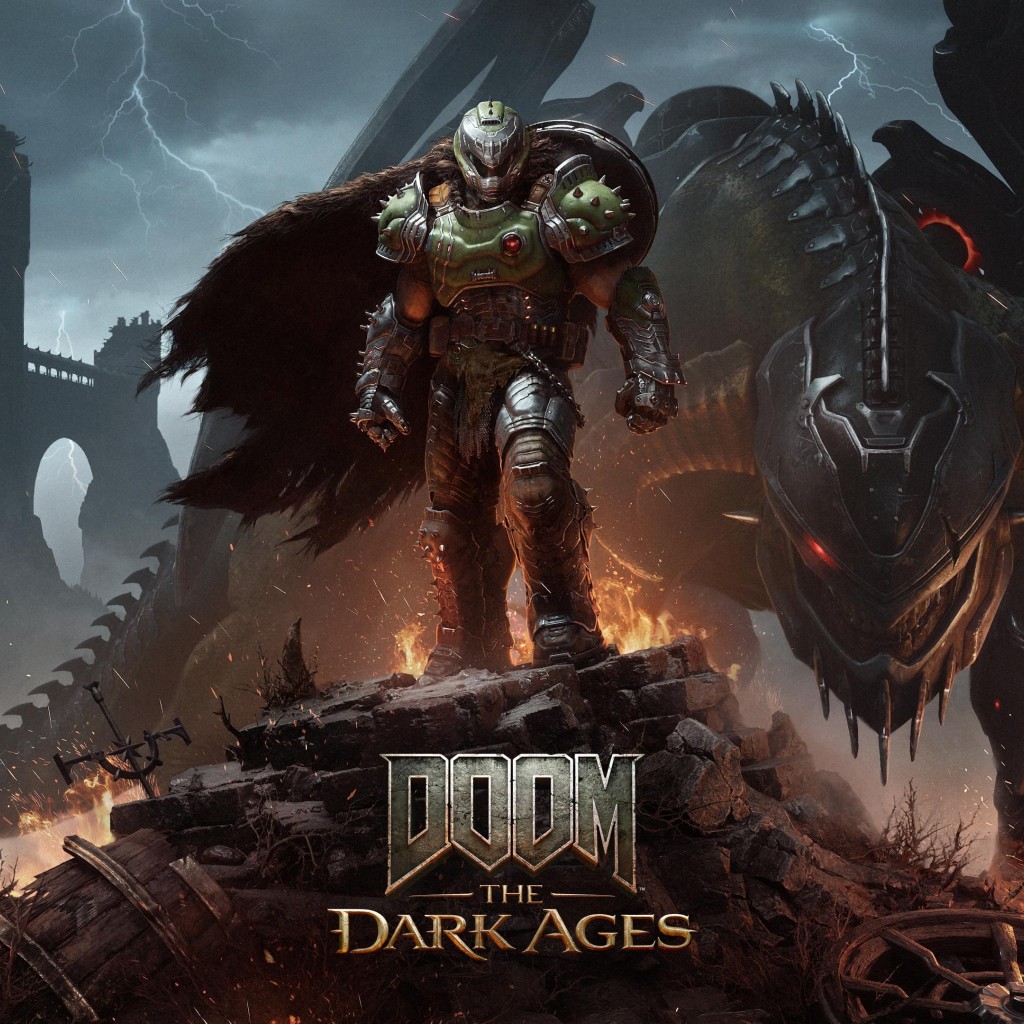 DOOM The Dark Ages Cover Art Wallpaper - 1024x1024 Resolution