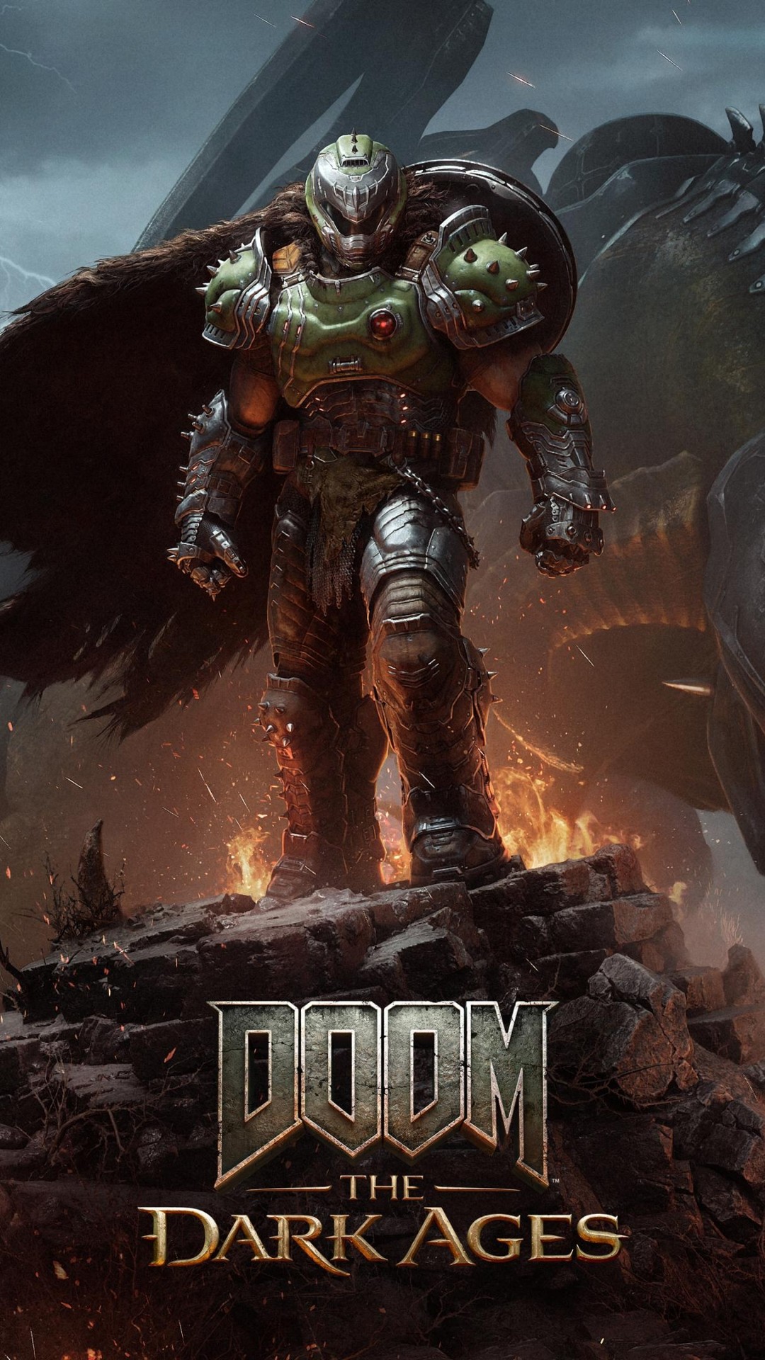 DOOM The Dark Ages Cover Art Wallpaper - 1080x1920