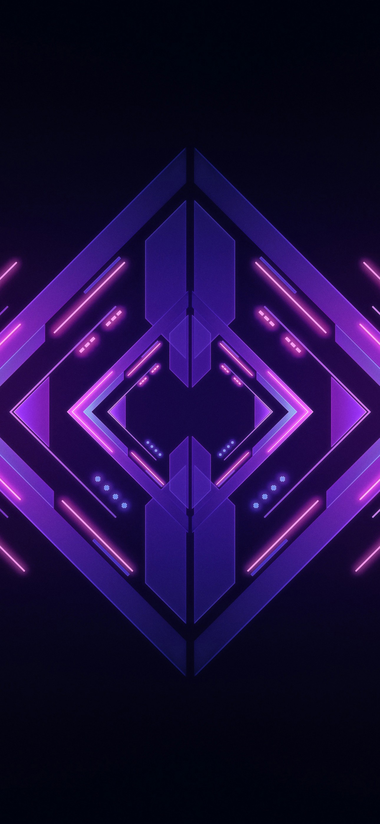 Purple Aesthetic Cyberpunk Abstract Wallpaper - 1290x2796