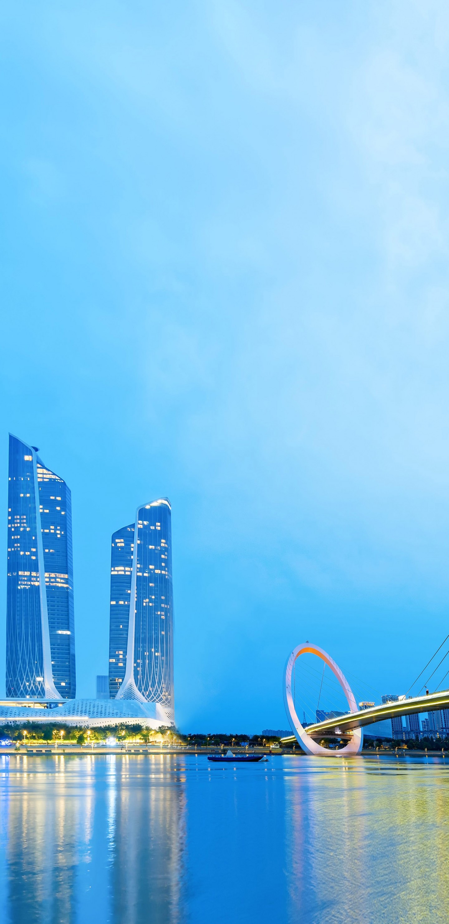 Jiangsu China Bridge Buildings Wallpaper - 1440x2960